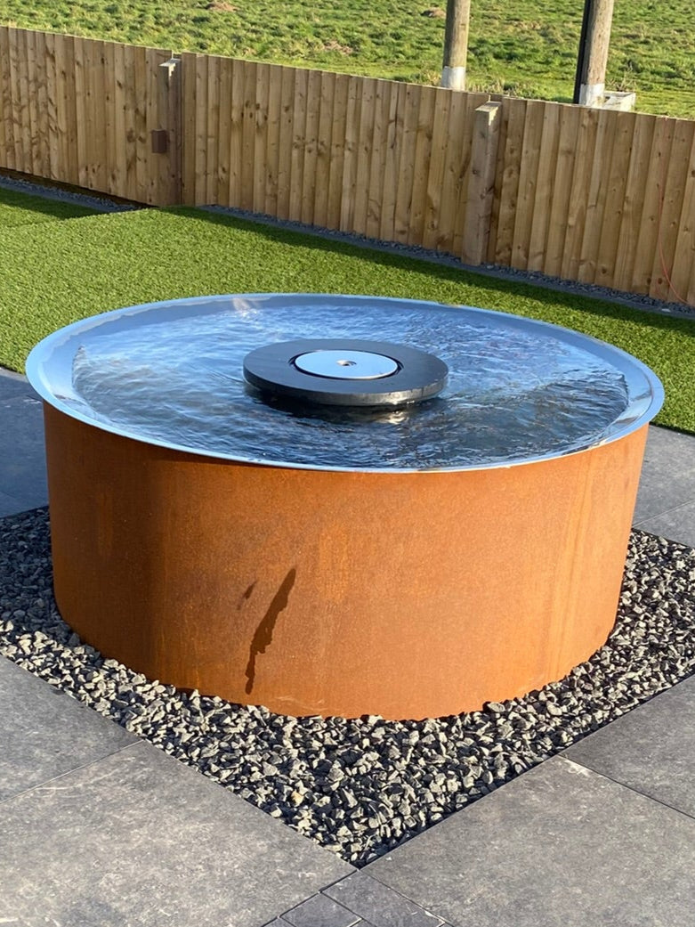 Corten Steel ROUND Still Water Ponds – Paul Taylor Metalwork