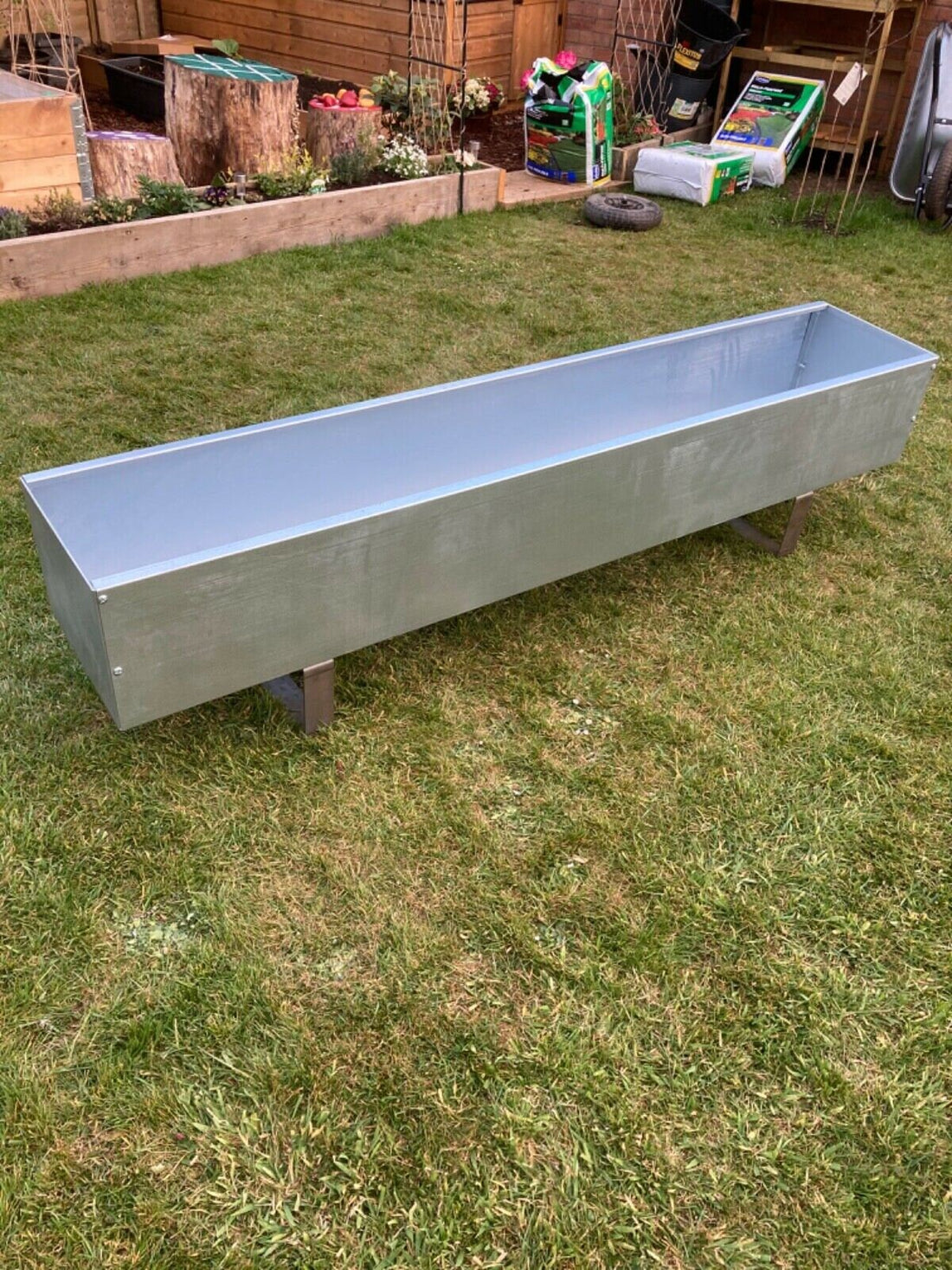 Large Galvanised Trough 2m/Garden Planter/Flower Container – Paul ...